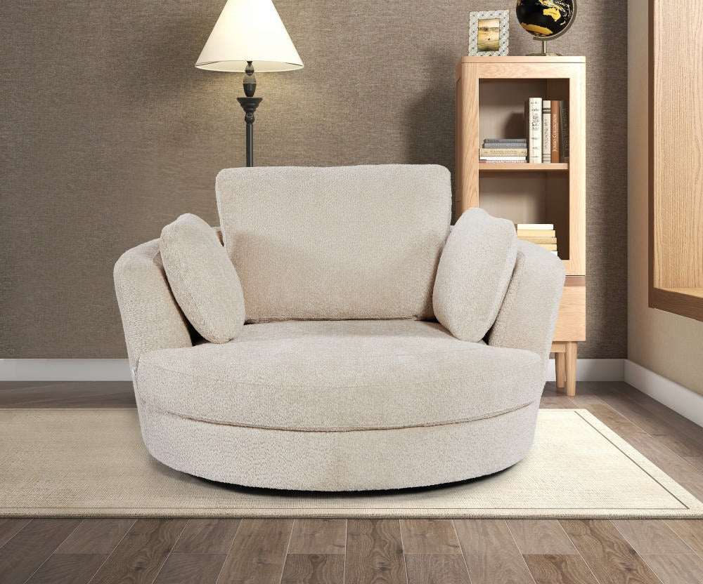 Atlas Barrel Lounger Accent Chair/ Cuddle sofa – Dreamy Comfort